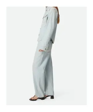 Bottega Veneta Extra Bleached Denim Shirt - Light Blue