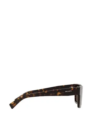 Prada Rectangular Frame Sunglasses - Brown