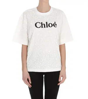 Chloé Logo-print T-shirt - White