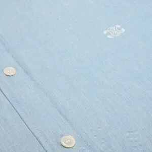 Celine Relaxed Shirt In Chambray Cotton