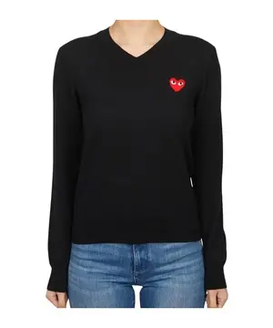 Comme Des Garcons V Neck Knitwear For Women