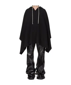 Rick Owens Asymmetrical Hem Poncho