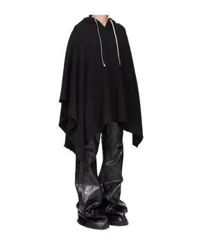 Rick Owens Asymmetrical Hem Poncho