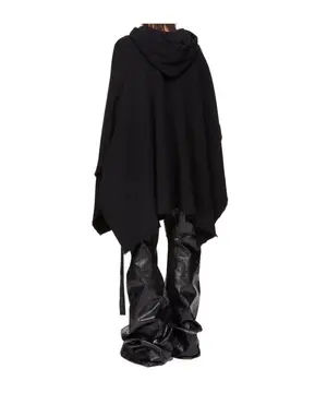 Rick Owens Asymmetrical Hem Poncho