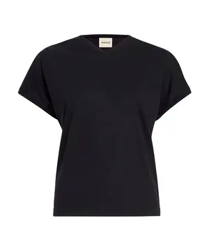 Khaite Devra V-neck Short Sleeve Top