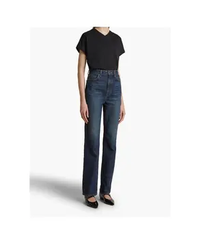 Khaite Devra V-neck Short Sleeve Top