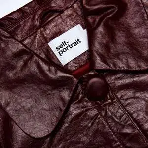 SELF-PORTRAIT Cropped Leather Jacket