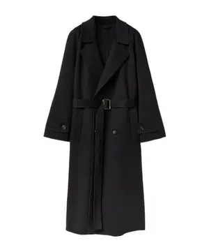 Loro Piana Double-breasted Coat With Leather Trim