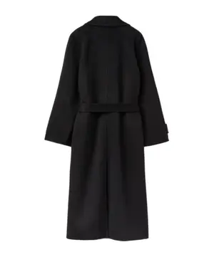 Loro Piana Double-breasted Coat With Leather Trim