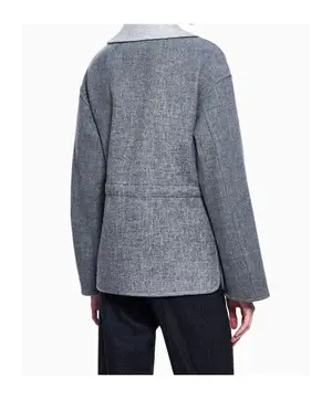 Giorgio Armani Wool And Cashmere Double Cloth Drawstring Jacket