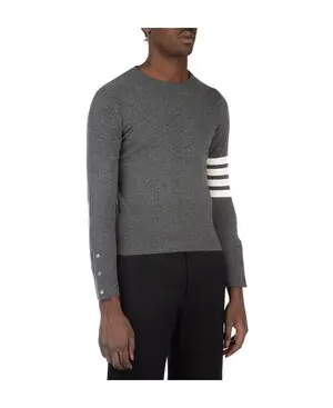 Thom Browne 4-bar Crewneck Jumper - Black