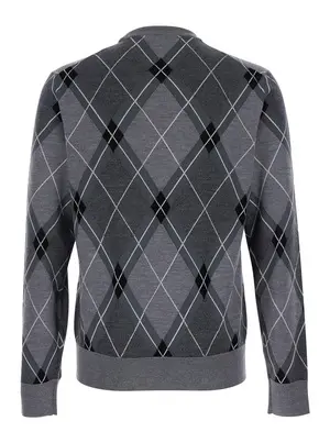 Dolce & Gabbana Argyle Intarsia Knit Jumper