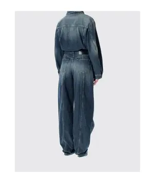 HAIKURE Denim Jumpsuit With Wide Leg Silhouette - Blue