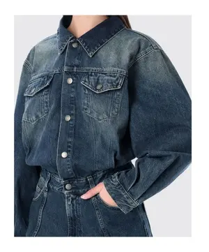 HAIKURE Denim Jumpsuit With Wide Leg Silhouette - Blue