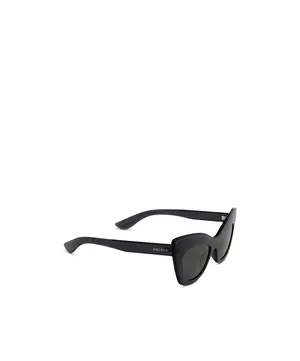Alexander McQueen Cat Eye Frame Sunglasses - Black