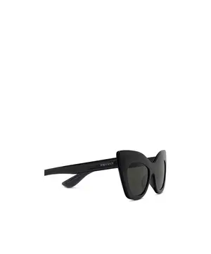 Alexander McQueen Cat Eye Frame Sunglasses - Black