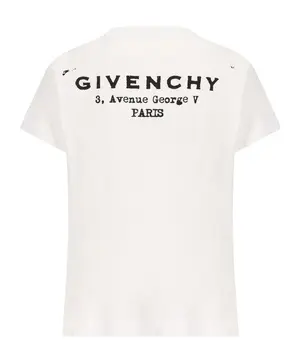 Givenchy Crewneck T-shirt With Logo Print - White