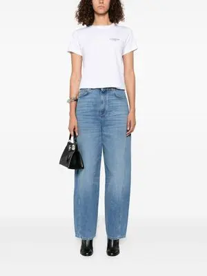 Givenchy Crewneck T-shirt With Logo Print - White