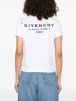 Givenchy Crewneck T-shirt With Logo Print - White