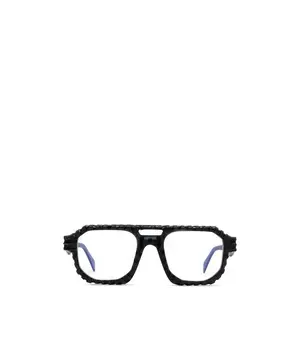 KUBORAUM Geometric Flat Mirror Eyeglasses - Black