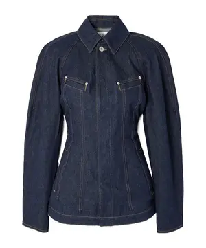 JEAN PAUL GAULTIER Paneled Denim Jacket - Indigo