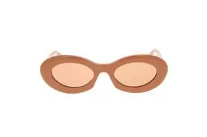 Saint Laurent Oval Frame Sunglasses - Brown