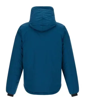 Canada Goose Lodge Down Jacket With Adjustable Hood And Drawstring Hem - Blue