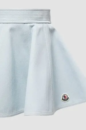 Moncler Flared Denim Mini Skirt