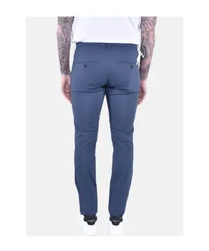 DONDUP Tailored Slacks With Belt Loops - Blue