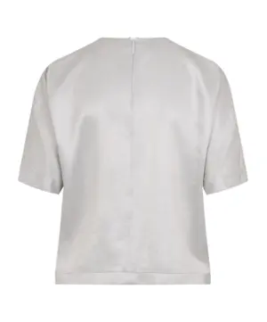 Giorgio Armani Crewneck Short-sleeved Top - Grey