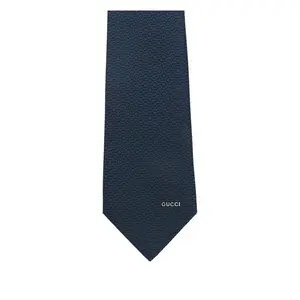 Gucci Horsebit Jacquard Tie - Navy Blue