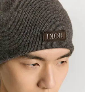 Dior Icons Cashmere Beanie - Grey