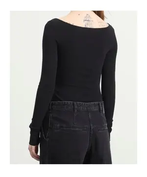 ENTIRE STUDIOS Scoop Neck Bodysuit - Black
