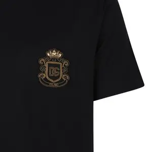Dolce & Gabbana Dolce Gabbana Heraldic Patch Short-sleeved T-shirt - Black