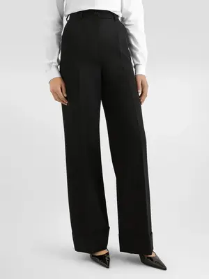 Dolce & Gabbana Straight Leg Gabardine Trousers