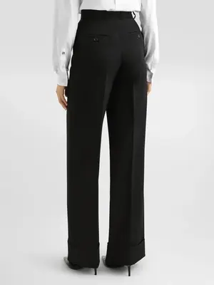 Dolce & Gabbana Straight Leg Gabardine Trousers