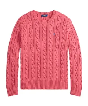 Polo Ralph Lauren Cable-knit Cotton Sweater - Red