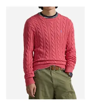 Polo Ralph Lauren Cable-knit Cotton Sweater - Red