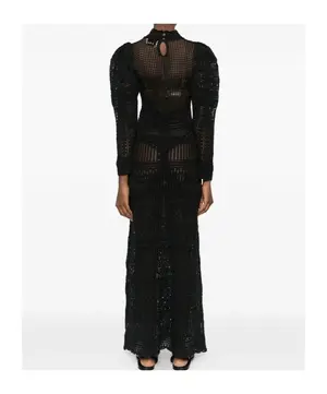 Isabel Marant Étoile Puff Sleeve Crochet Dress