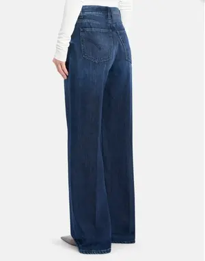DONDUP Amber Wide-leg Jeans - Black