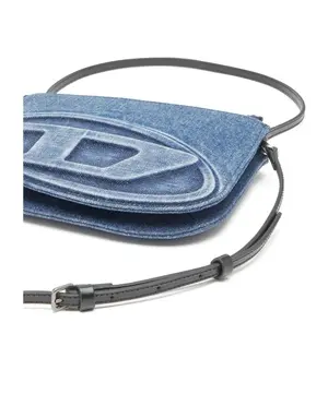 DIESEL® 1dr Twin Logo-detail Shoulder Bag - Blue