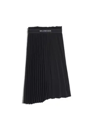 Balenciaga Pleated Skirt With Belted Waist
