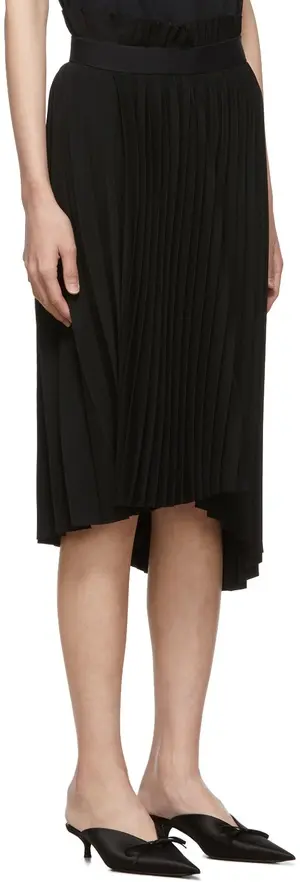 Balenciaga Pleated Skirt With Belted Waist