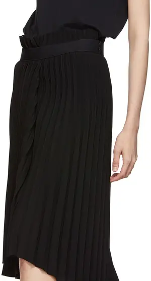 Balenciaga Pleated Skirt With Belted Waist