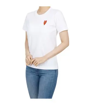 Comme Des Garçons Heart Emblem Crewneck T-shirt