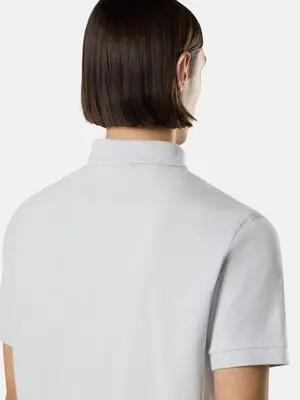 Stone Island Compass-patch Short-sleeved Polo Shirt - Sky Blue
