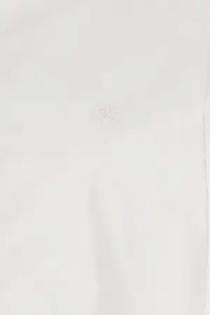 Burberry Long-sleeved Curved Hem Shirt