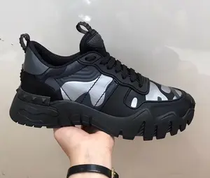 Valentino Garavani Rockrunner Leather Sneakers