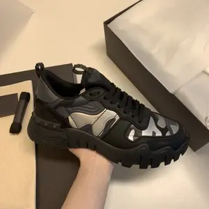 Valentino Garavani Rockrunner Leather Sneakers
