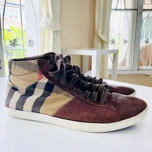 Burberry High-top Sneakers With Logo Detail